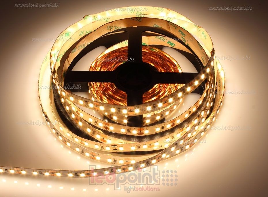 Ledpoint S.r.l. | Tira de led 5m blanco cálido 2900-3100K 2835 120led/m 12V